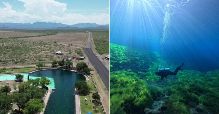 Hidden In West Texas, This Spring-Fed Pool Looks Like A Desert Mirage ...